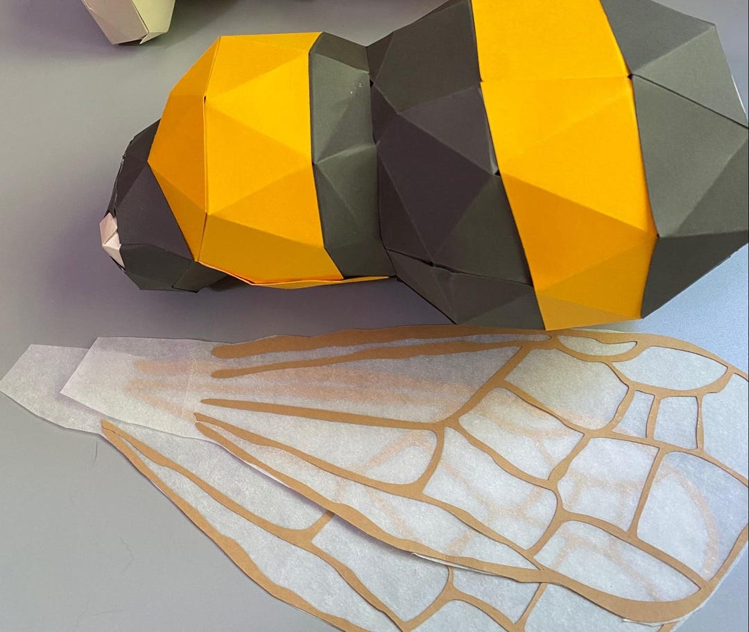 Bumblebee 3d Papercraft. You Get a PDF Digital File With Templates and ...
