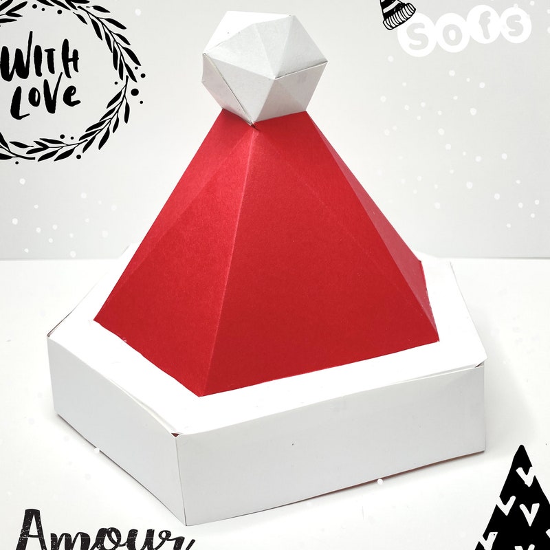 Hat Box Template - Etsy