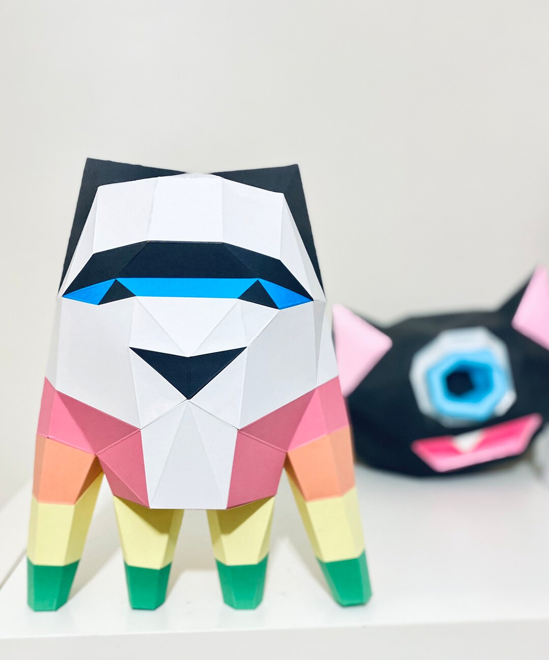 Monster Key 3D Papercraft, Lowpoly Paper, Get PDF Digital File Template ...