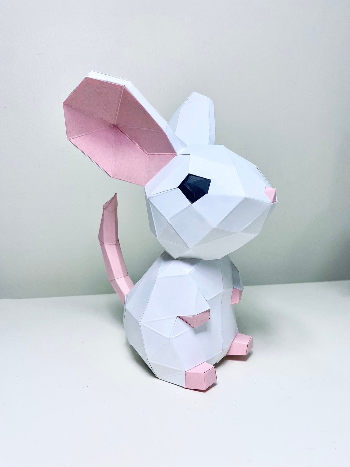 Mice 3D Papercraft, Baby Mouse & Mama Mouse. Get 3D SVG and PDF Digital ...