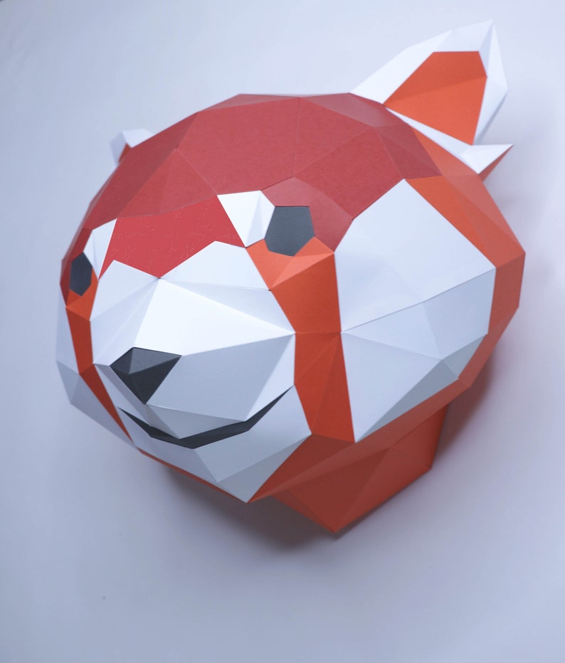 Red Panda Papercraft. You Get a PDF Digital File Templates and - Etsy