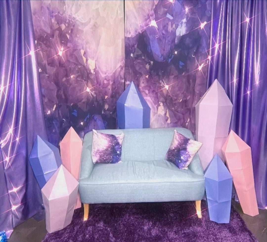 BIG Crystals Papercraft. Set of 7 With 4 Options Paper Size. You Get ...