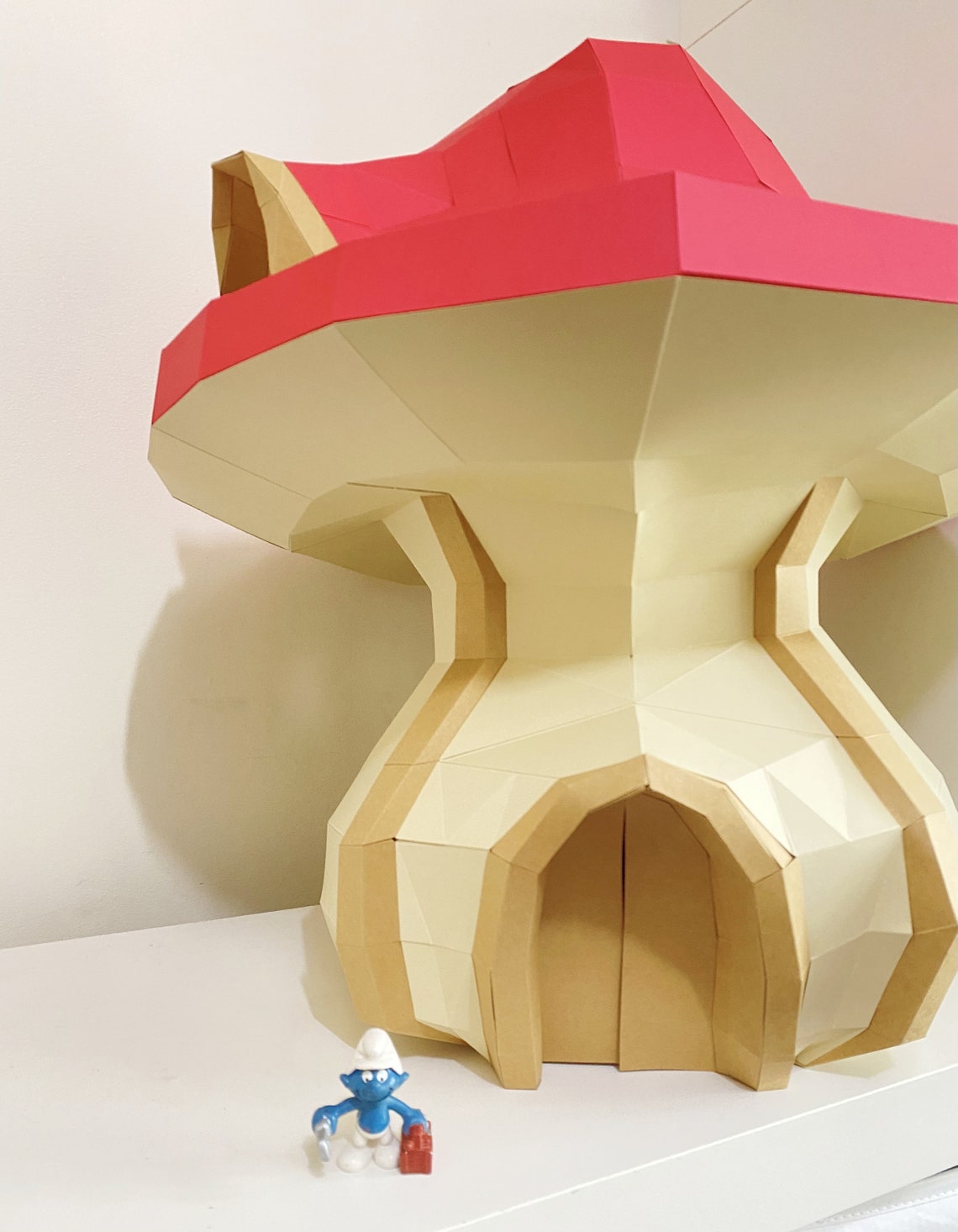 Mushroom House 3D Papercraft. Get SVG and PDF Digital File - Etsy
