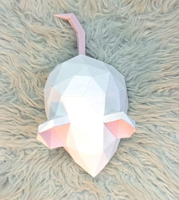 Mouse 3d Papercraft. You Get SVG and PDF Digital File - Etsy Australia