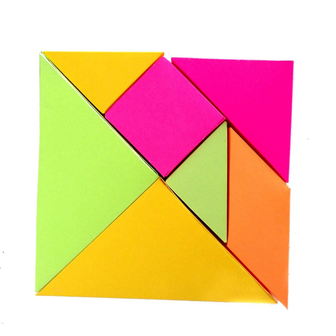 Tangram 3d Papercraft. You Get SVG and PDF Digital File With - Etsy