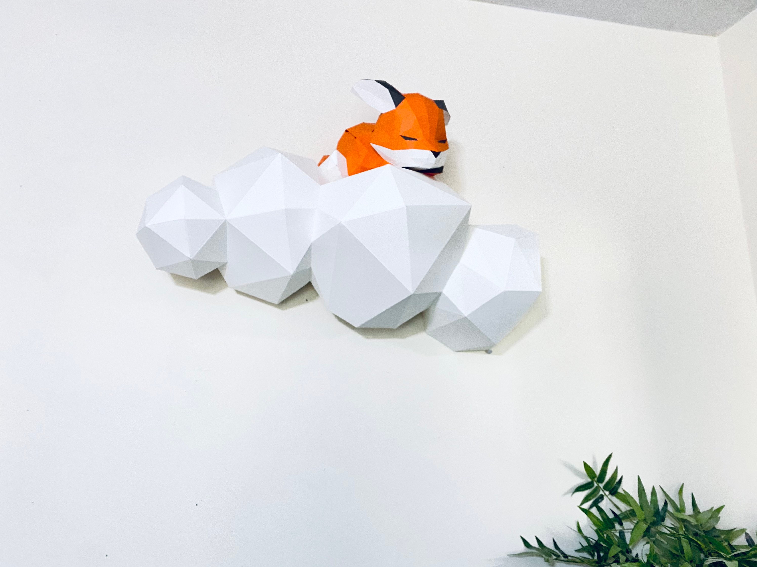 Cloud Shelves 3d Papercraft Model. You Get SVG, PDF Digital File ...