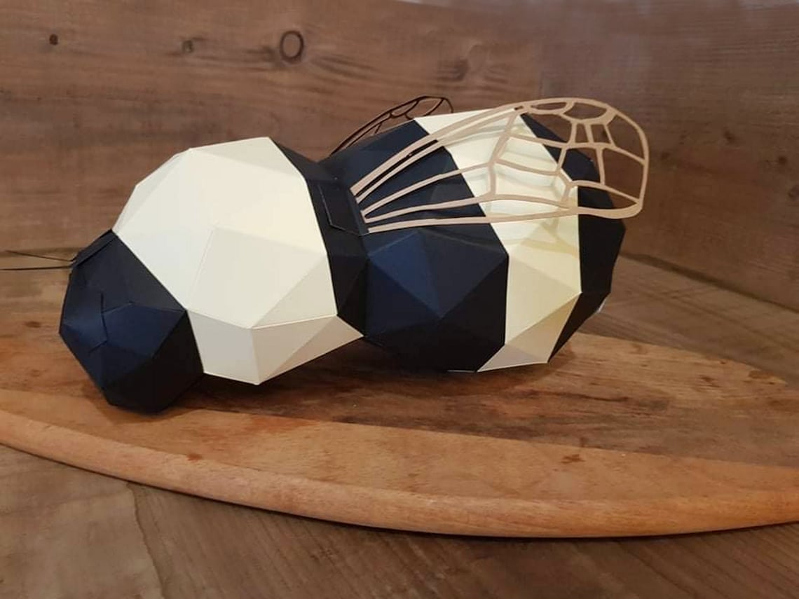 Bumblebee 3d Papercraft. You Get a PDF Digital File With | Etsy