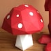 Giant Mushrooms 3D Papercraft. You Get New Improved SVG and PDF Digital ...