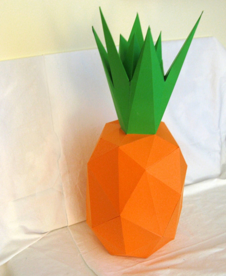 Pineapple 3d Papercraft. You Get a PDF Digital File With - Etsy Canada