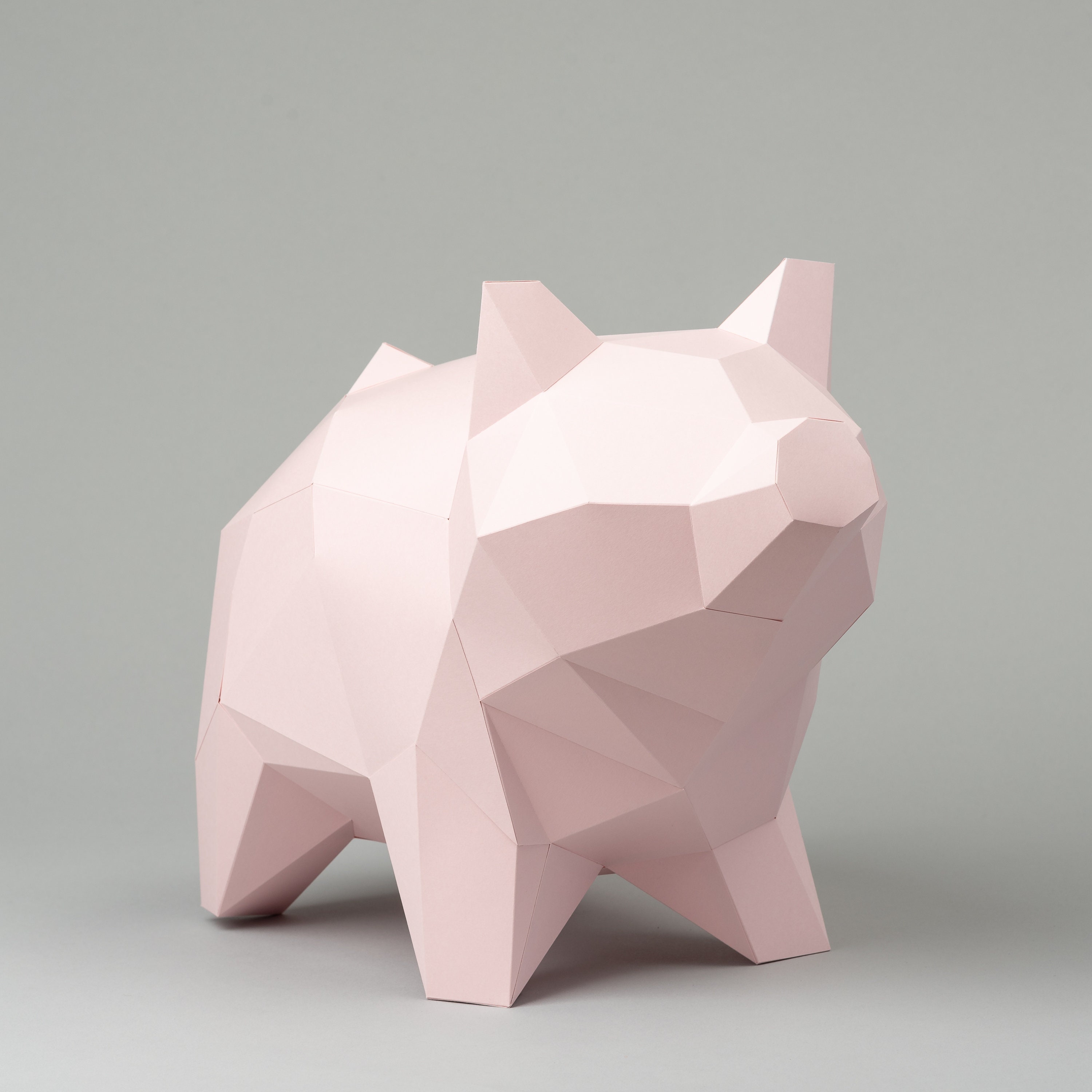 Piggy 3d papercraft. You get a PDF digital file with templates | Etsy