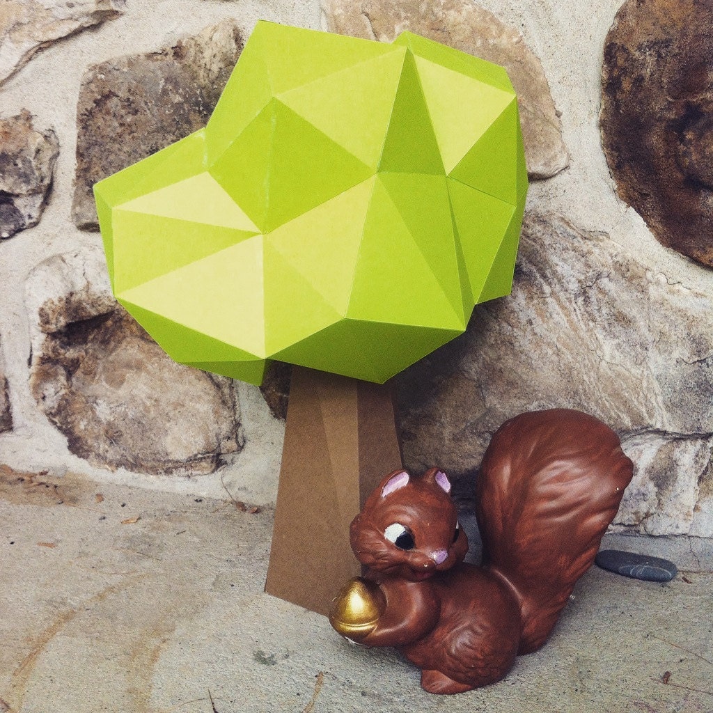 Tree 3dpapercraft, Improved Version! You Get a Svg, Dxf, PDF Digital ...