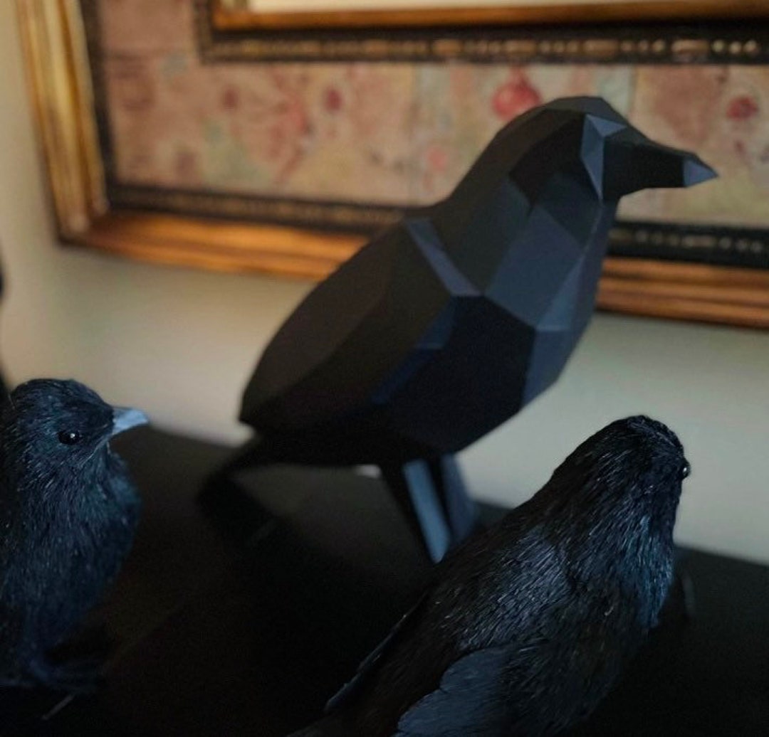 Crow 3d Papercraft. You Get SVG and PDF Digital File Templates - Etsy