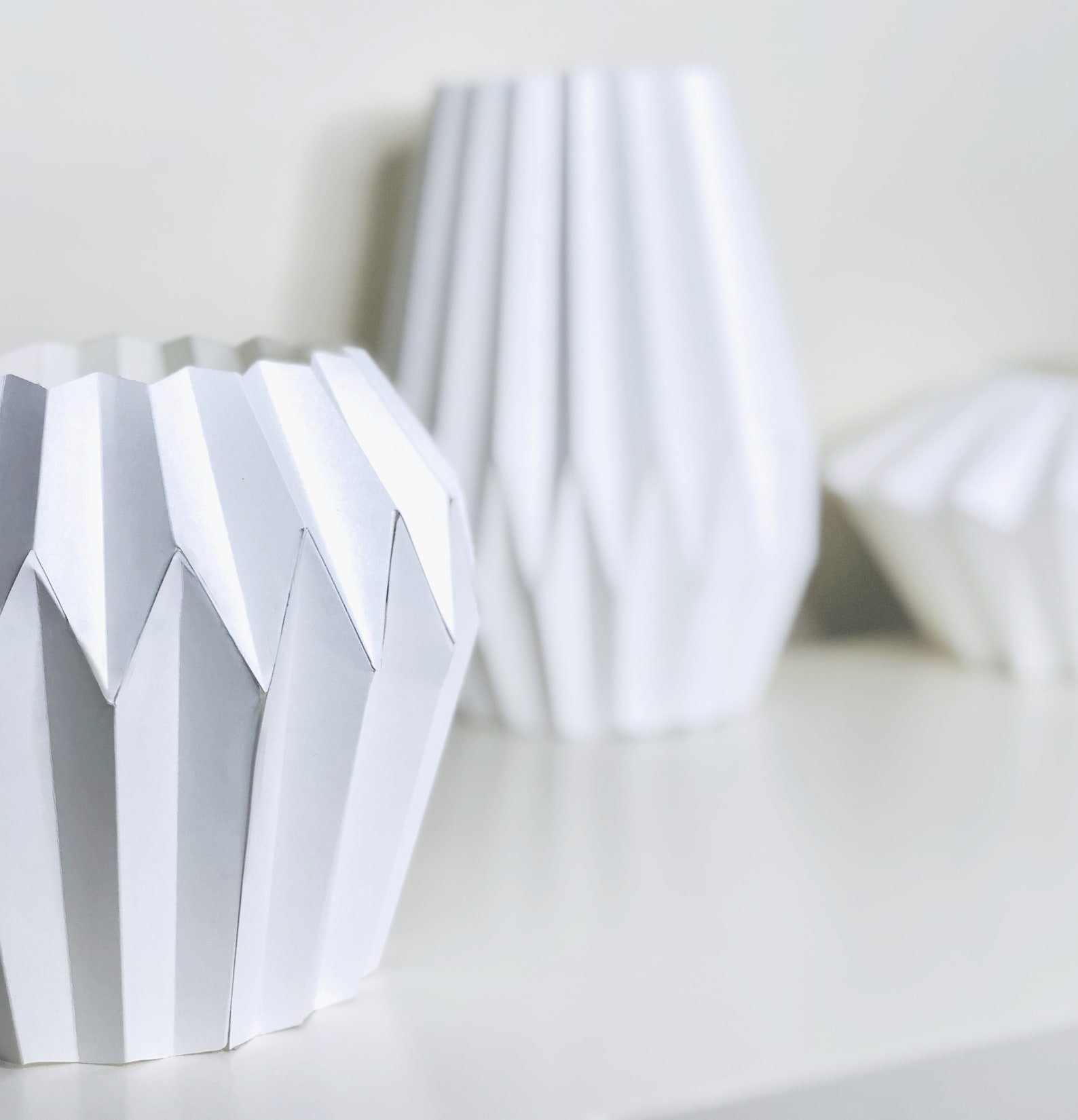 Origami Vases 3d Papercraft. You Get SVG and PDF Digital File - Etsy