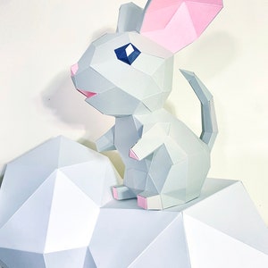 Mouse on Cloud With Star 3D Papercraft Get This Nursery Scene 3D SVG ...