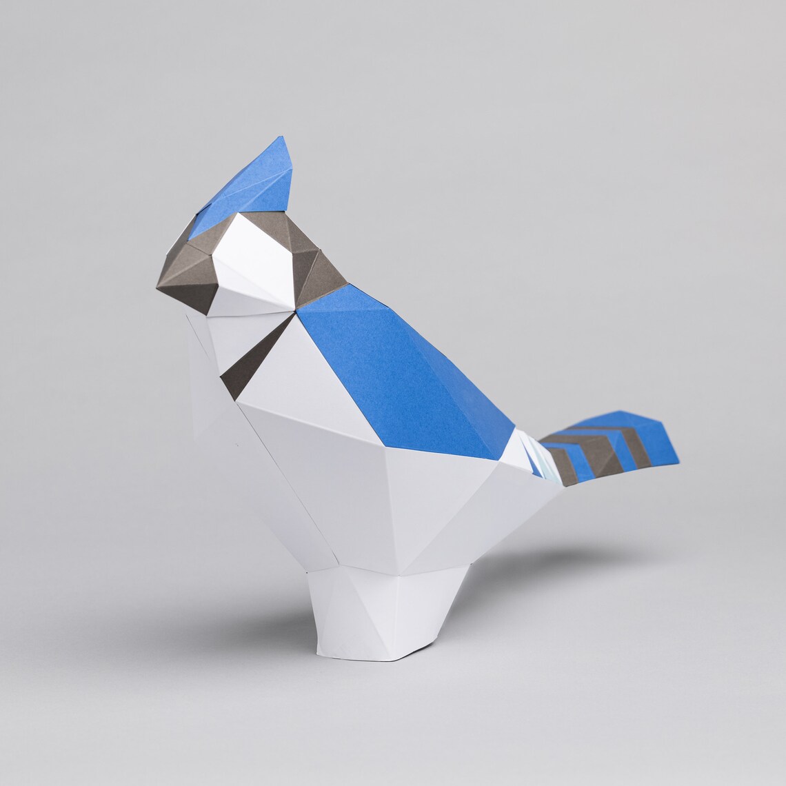 Blue Jay Bird 3D Papercraft. You Get SVG and PDF Digital File - Etsy