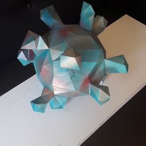 Virus 3d Papercraft. You Get PDF Digital File Templates and ...