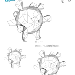 Virus 3d Papercraft. You Get PDF Digital File Templates and ...
