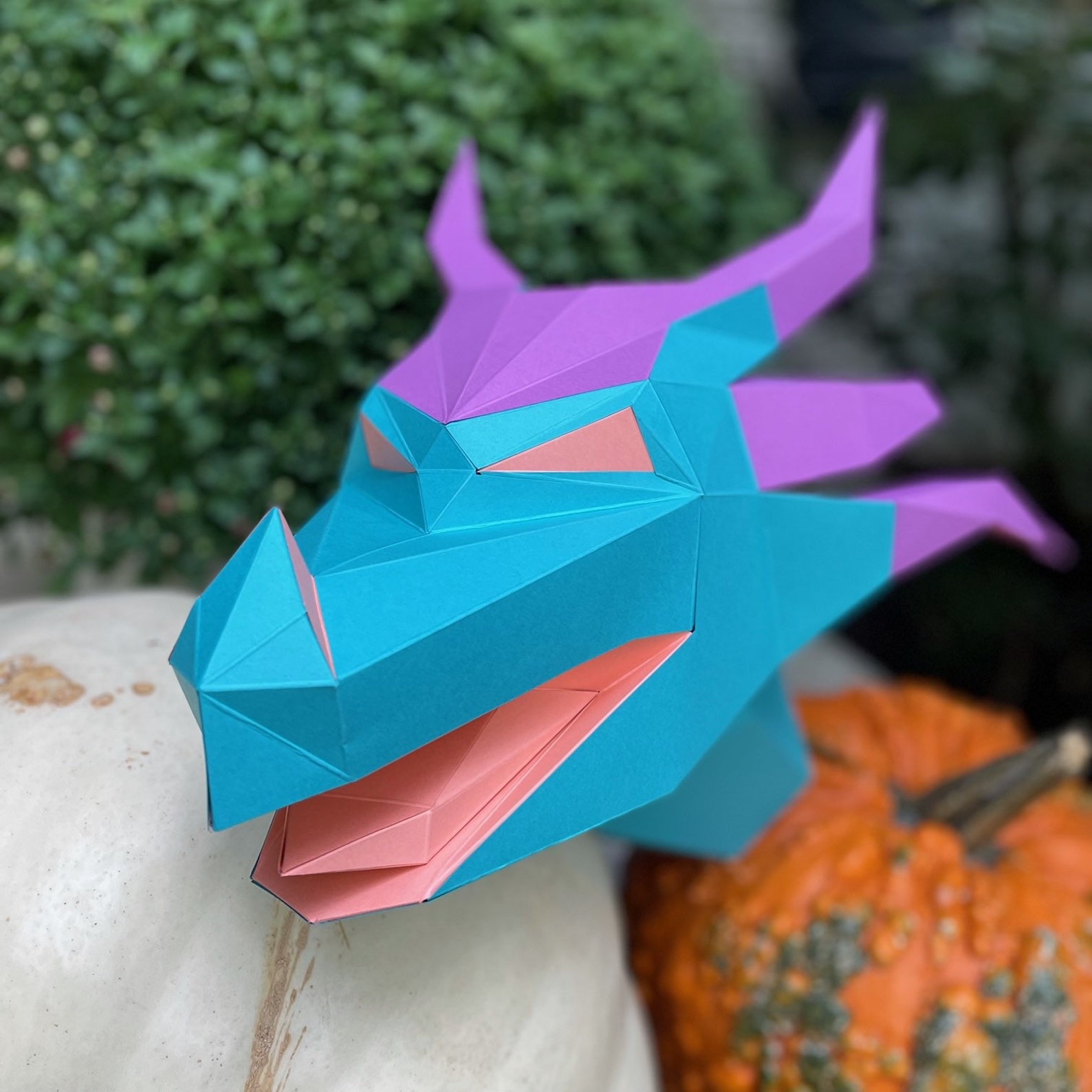 Dragon Head 3d Papercraft. You Get a PDF, SVG Digital File Template and ...