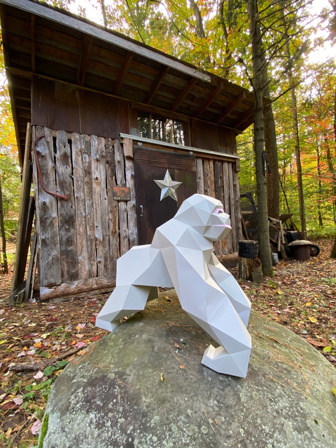 Gorilla 3D Papercraft Big Gorilla. With This Purchase You Get PDF ...