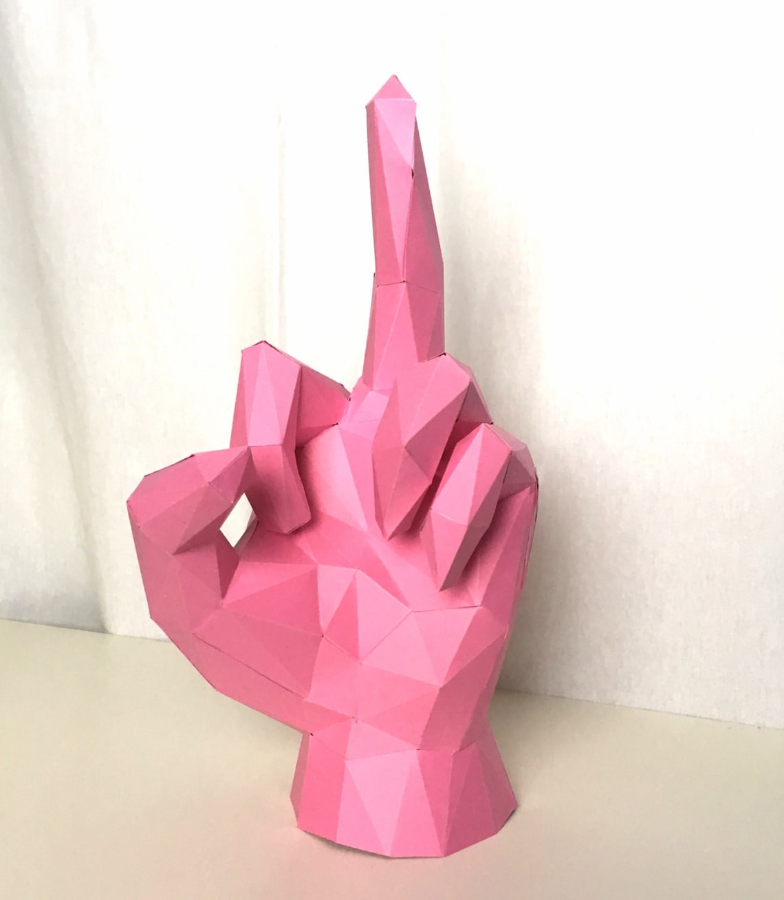 The Finger Papercraft. You Get a PDF and SVG Digital File With | Etsy ...
