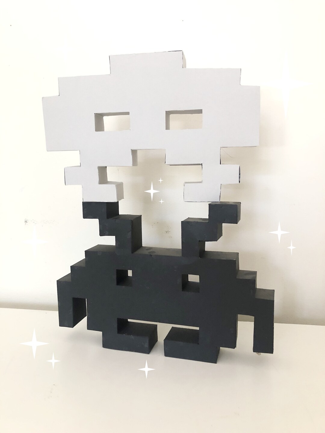 Space Invaders 3d Papercraft Model. You Get 2 Different PDF Digital ...