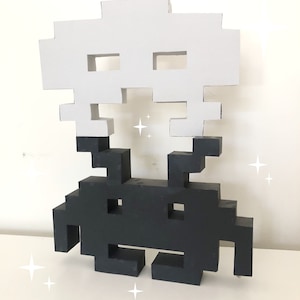 Space Invaders 3d Papercraft Model. You Get 2 Different PDF Digital ...