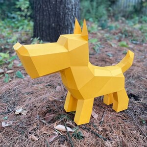 Cartoon Dog Papercraft. You Get a PDF Digital File Template and ...