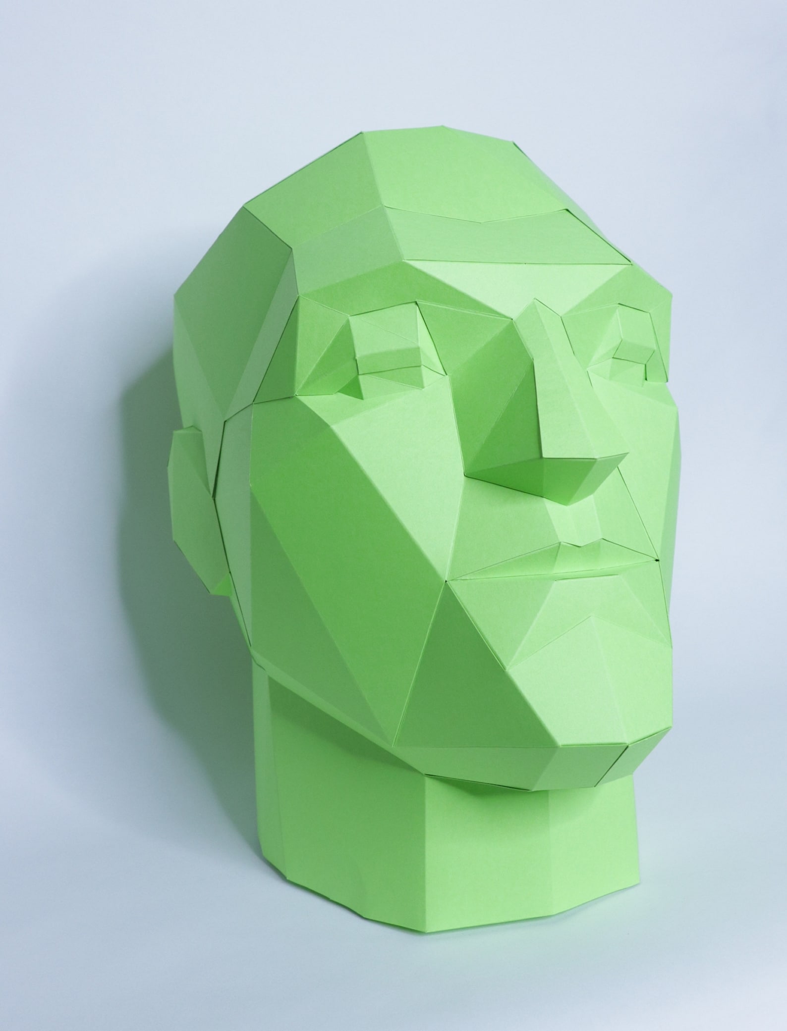 Geometric Papercraft Head Template, DIY Sculpture (PDF Pattern) - Etsy
