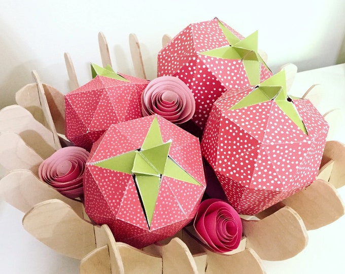 3D Fruit Papercraft, Kids Activities Page, Printable, Fruit Basket ...