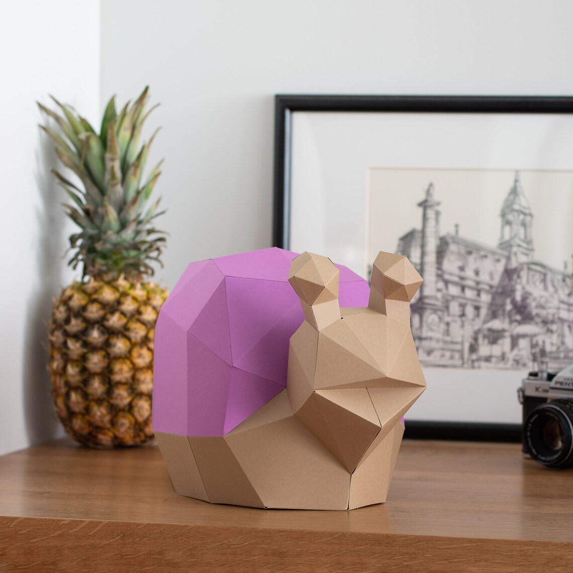 New and Improved Snail Papercraft. PDF Digital File Template | Etsy