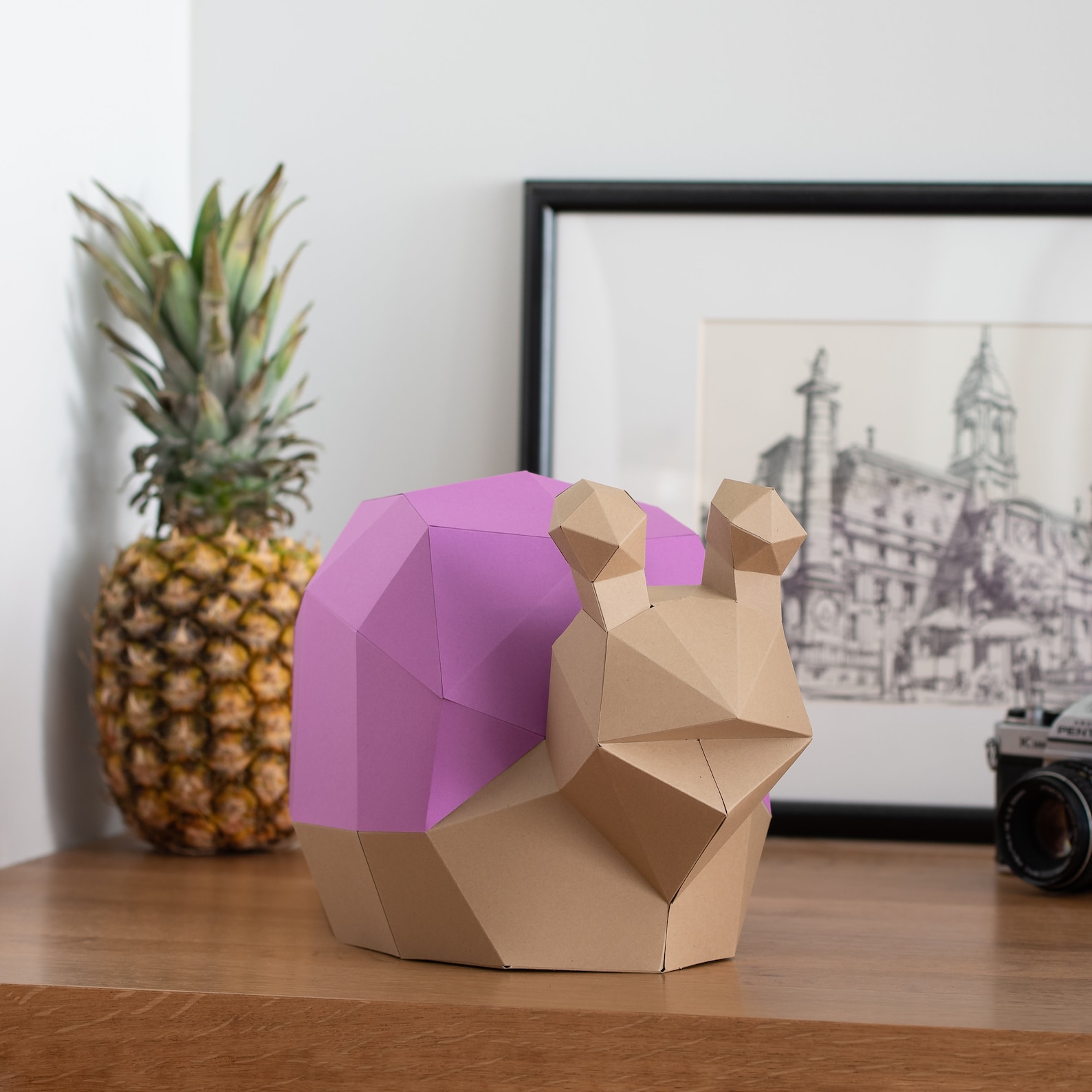 New and Improved Snail Papercraft. PDF Digital File Template | Etsy