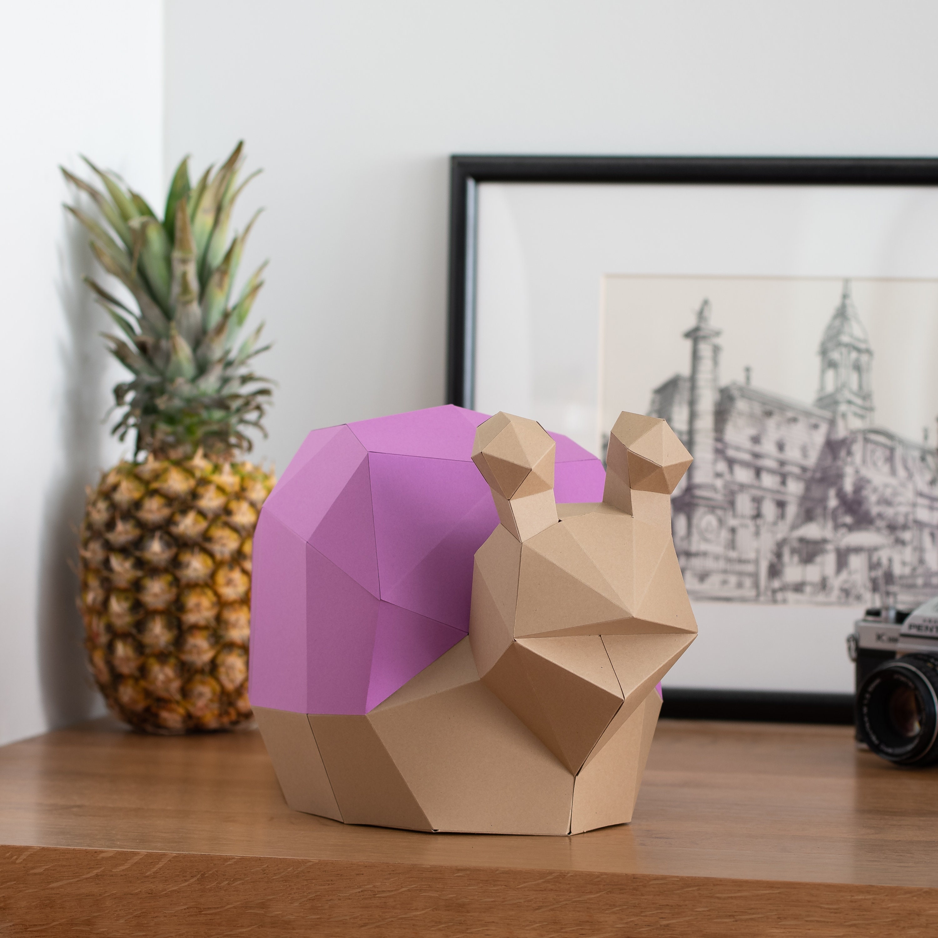 New and Improved Snail Papercraft. PDF Digital File Template | Etsy