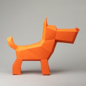 Cartoon Dog Papercraft. You Get a PDF Digital File Template and ...