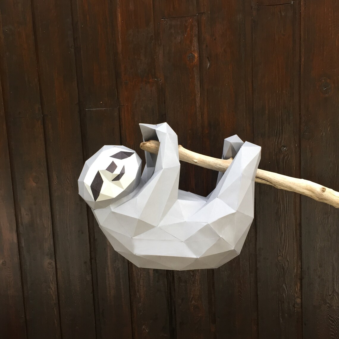 Hanging Sloth 3d Papercraft. You Get SVG and PDF Digital | Etsy