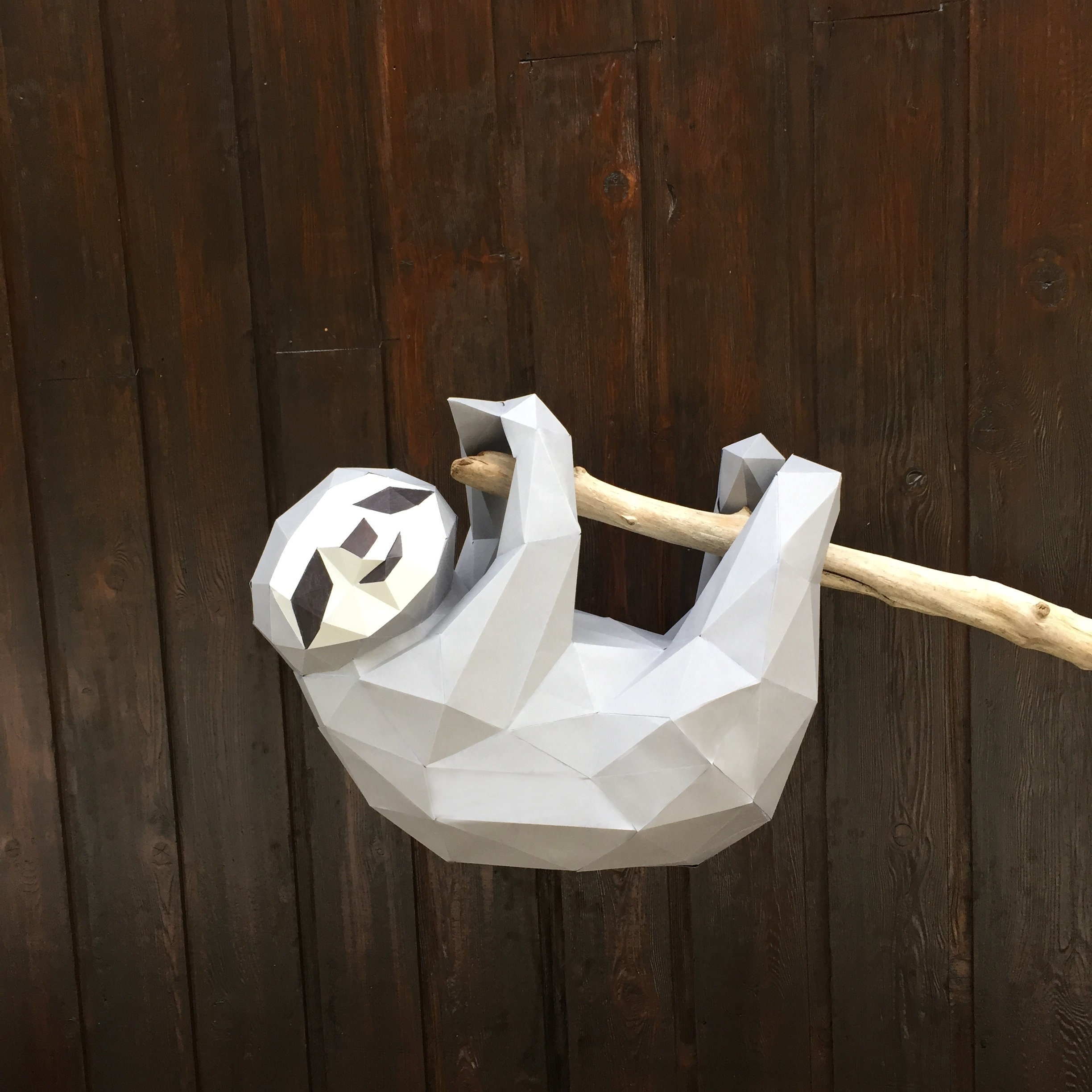 Hanging Sloth 3d Papercraft. You Get SVG and PDF Digital - Etsy Canada