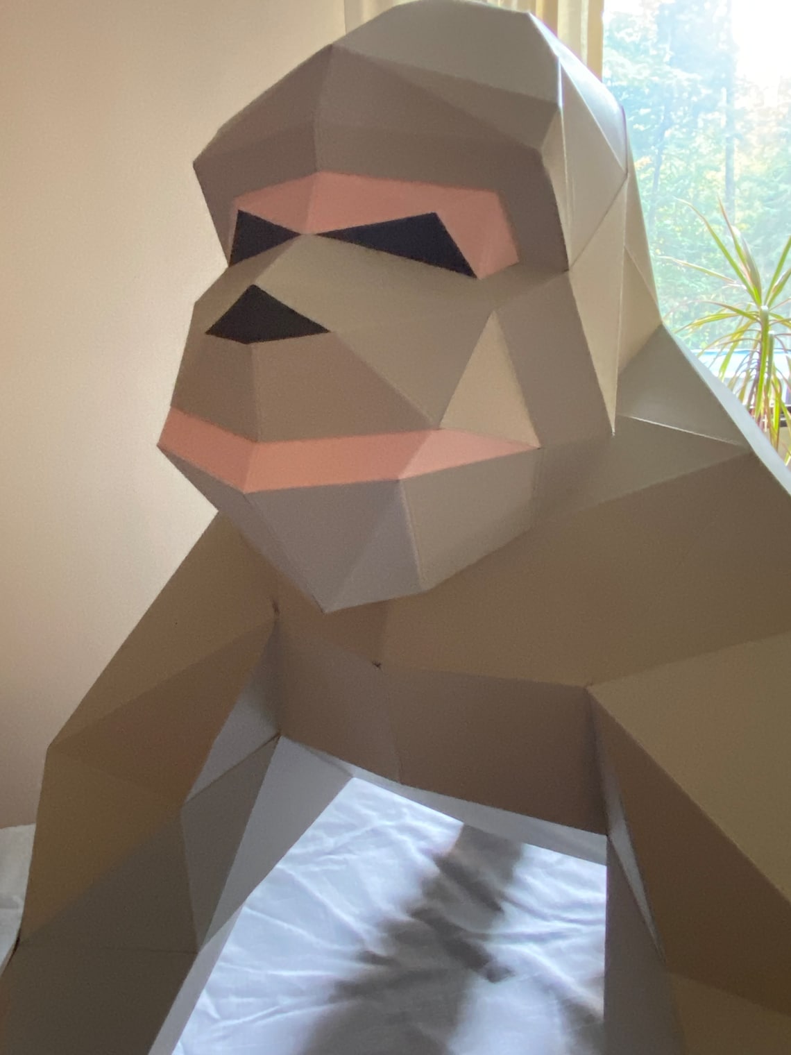 Gorilla 3D Papercraft Sculpture, DIY Printable (PDF) - Etsy