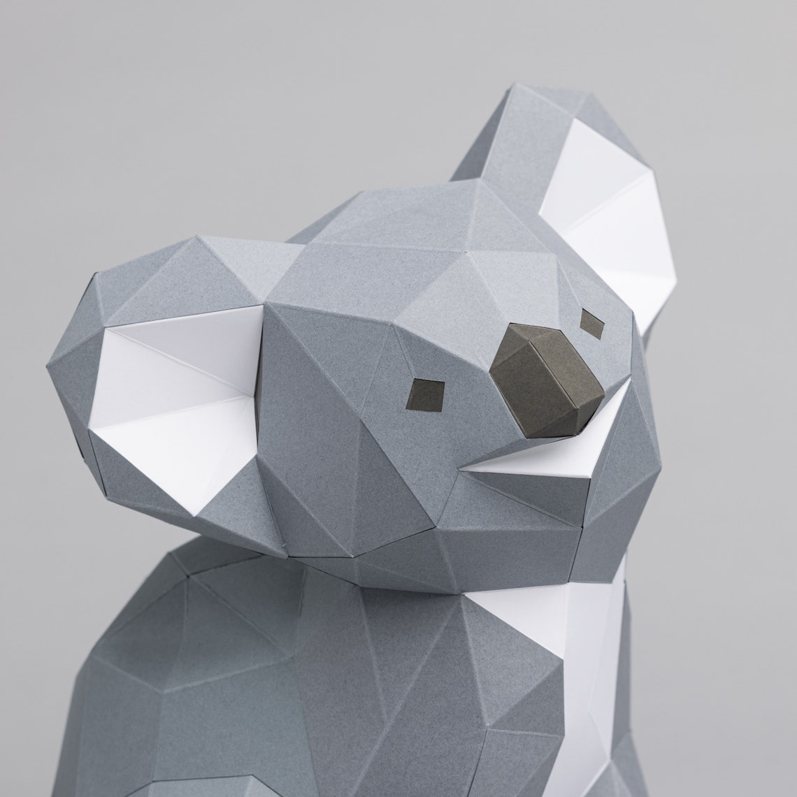 Baby Koala 3D Papercraft. You Get a SVG and PDF Digital File Templates ...