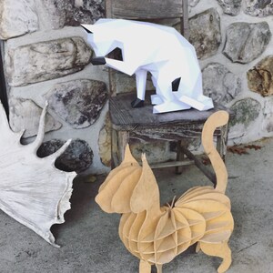 Licky Kitty Papercraft. You Get SVG PDF Digital File - Etsy