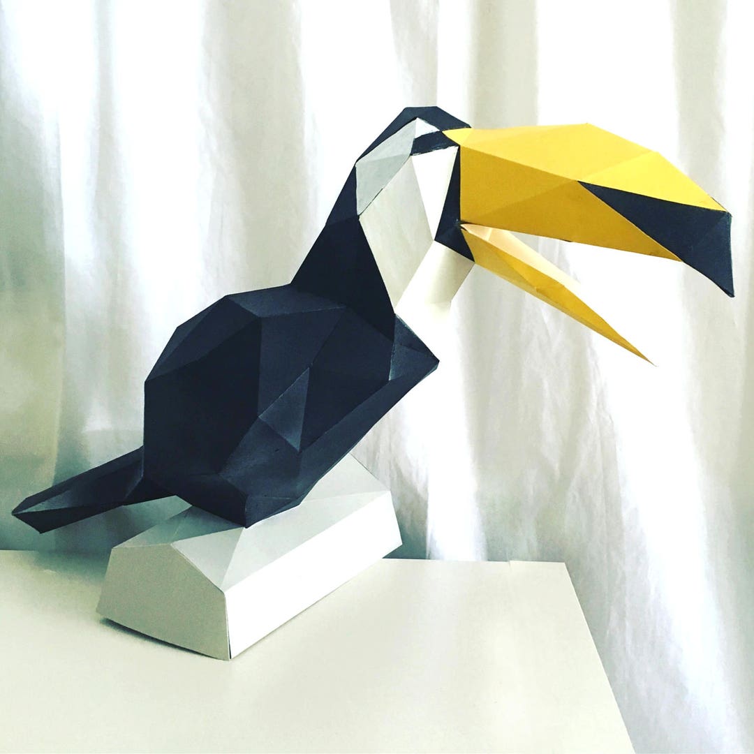 Toucan 3d Papercraft. You Get SVG and PDF Digital File Templates and ...