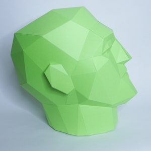 Head 3d Papercraft. You Get a PDF Digital File Template and ...