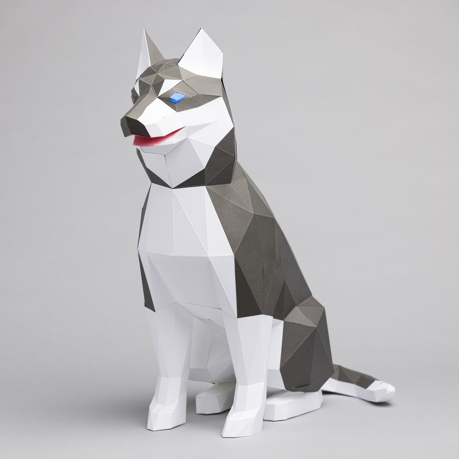 Husky Dog Papercraft. You Get a PDF Digital File Templates and - Etsy