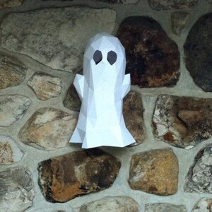 Ghost Papercraft. Halloween Decor SVG and PDF Templates and ...