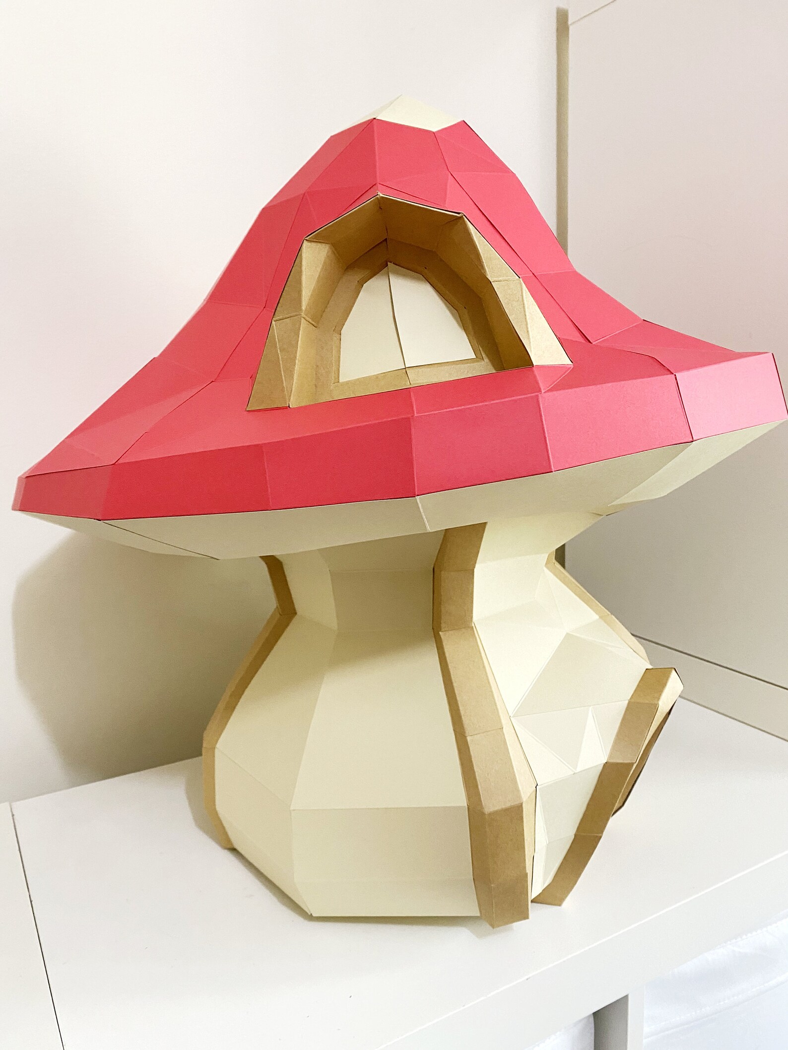 Mushroom House 3D Papercraft. Get SVG and PDF Digital File Template and ...