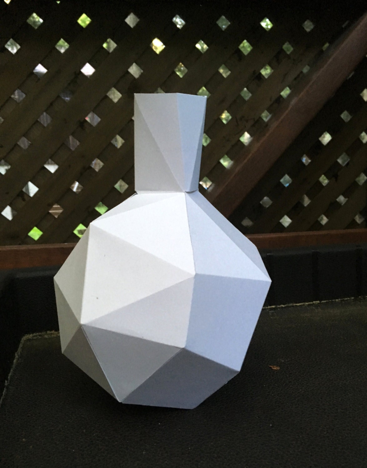 Flower Pot 3d papercraft. You get a PDF digital file with this | Etsy