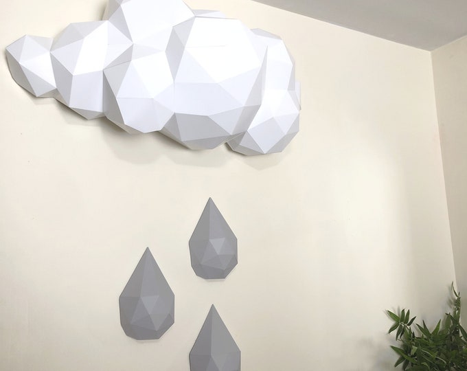 Set of 5 Clouds Wall Hanging,clouds Decor,photo Prop,clouds Nursery ...