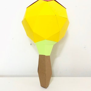 Maracas 3D Papercraft. Y0u Get a PDF Digital File Templates and ...