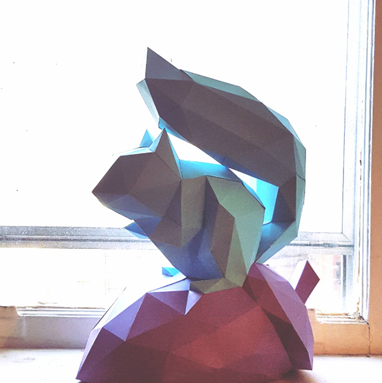 Squirrel 3d Papercraft. You Get a PDF Digital File Templates | Etsy