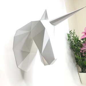 Unicorn Papercraft. You Get a PDF Digital File With Pattern, Templates ...