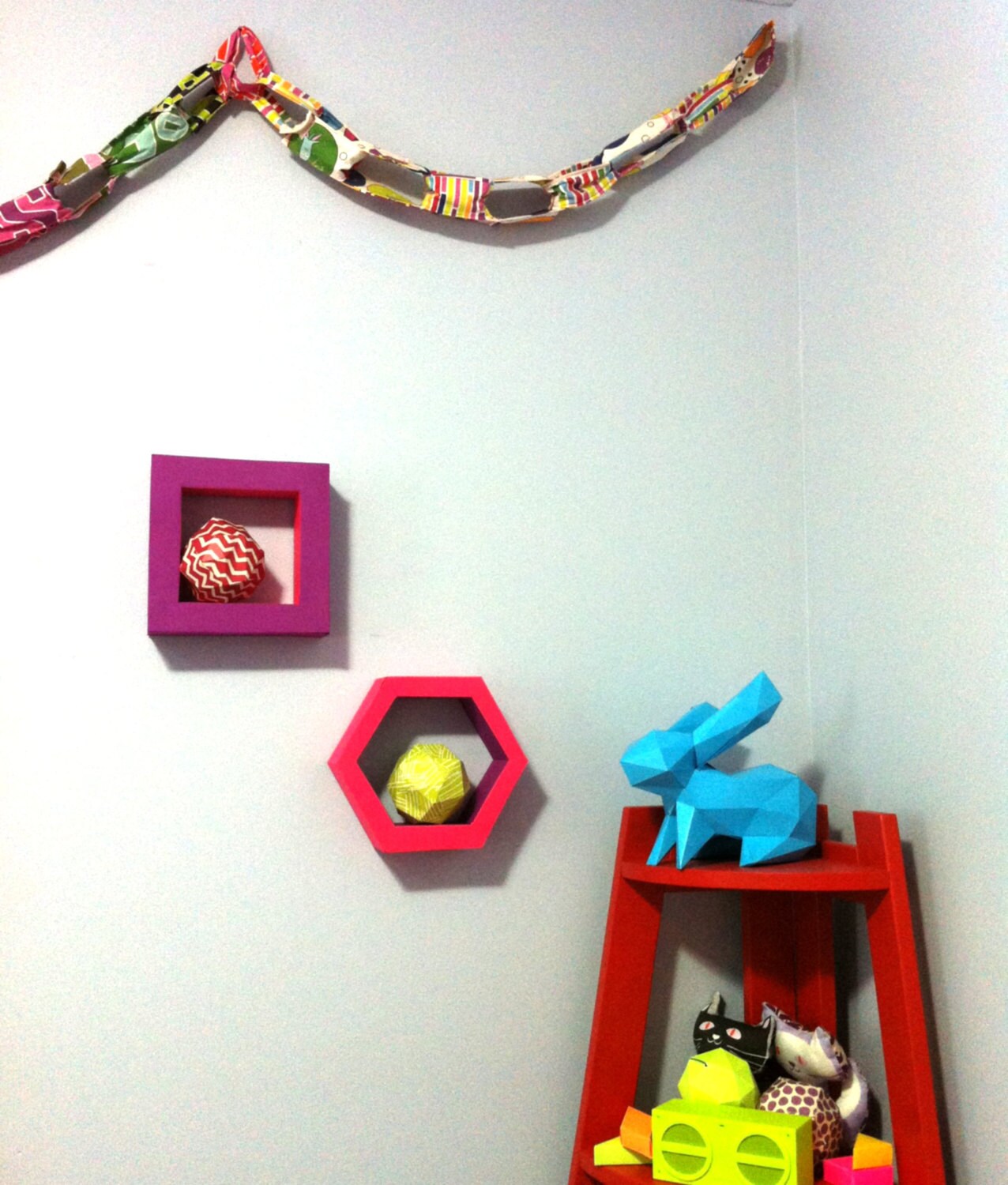 Geo Shelves 3d Papercraft. You Get SVG and PDF Digital File - Etsy
