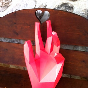 Hand Bundle Papercraft. You Get 4 PDF Digital Templates and ...